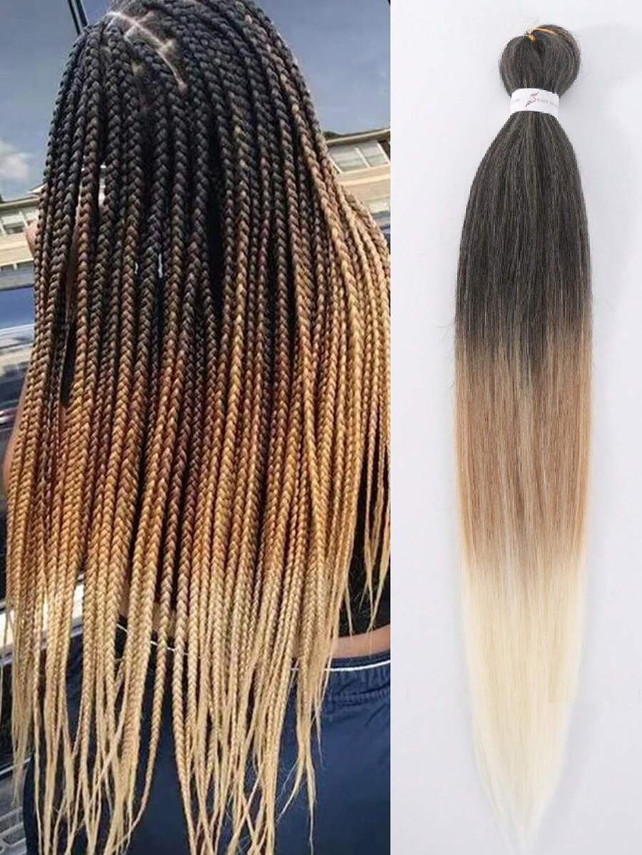 Pre Stretched Braided Hair Extension 26 Inch Braid Without Knot Box ...