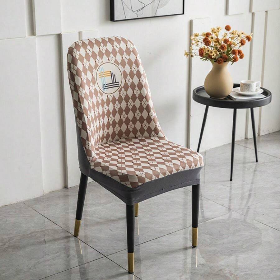 Elastic Dining Table Chair Cover Full Wrap Household Chair Protector ...