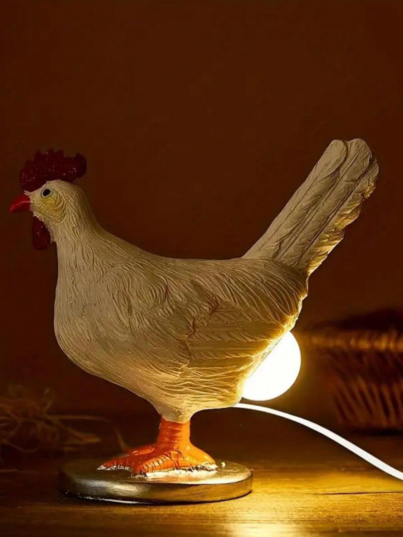 1pc Chicken Laying Egg Shape Night Light, Chicken Egg Table Lamp, Light ...