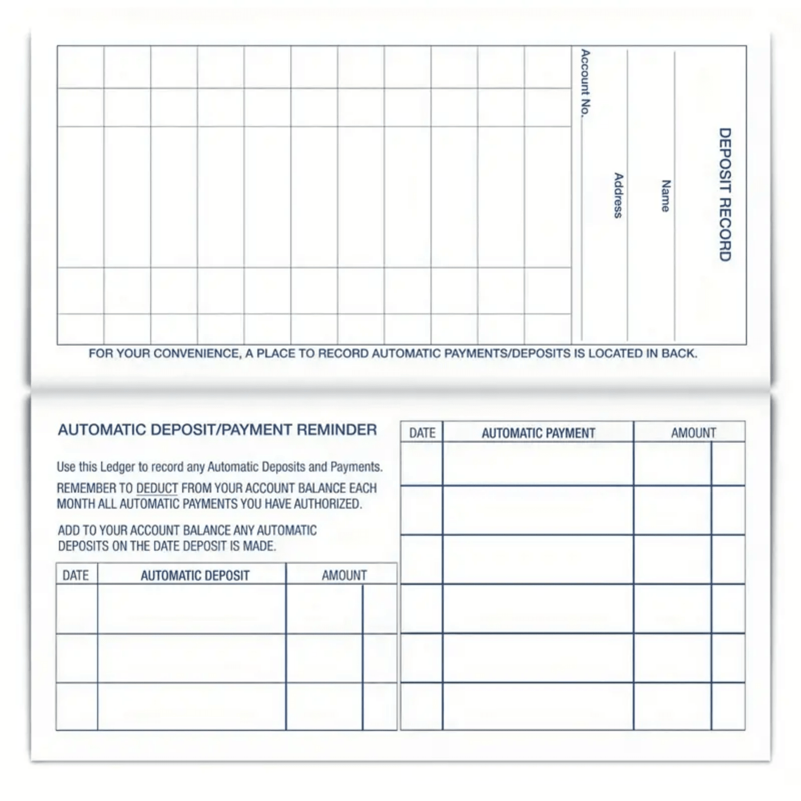 New Year, 10 PCS Larger Lines Check Registers For Personal Checkbook ...