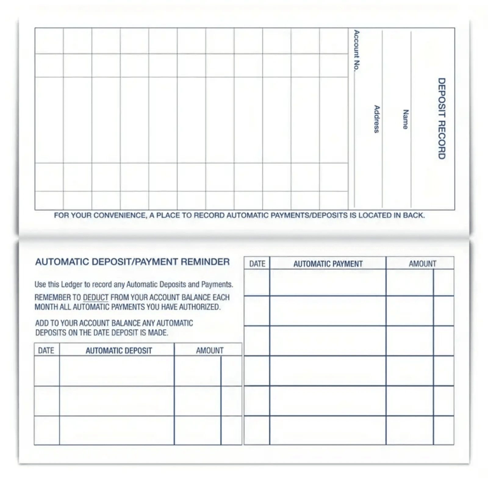 New Year, 10 PCS Larger Lines Check Registers For Personal Checkbook ...