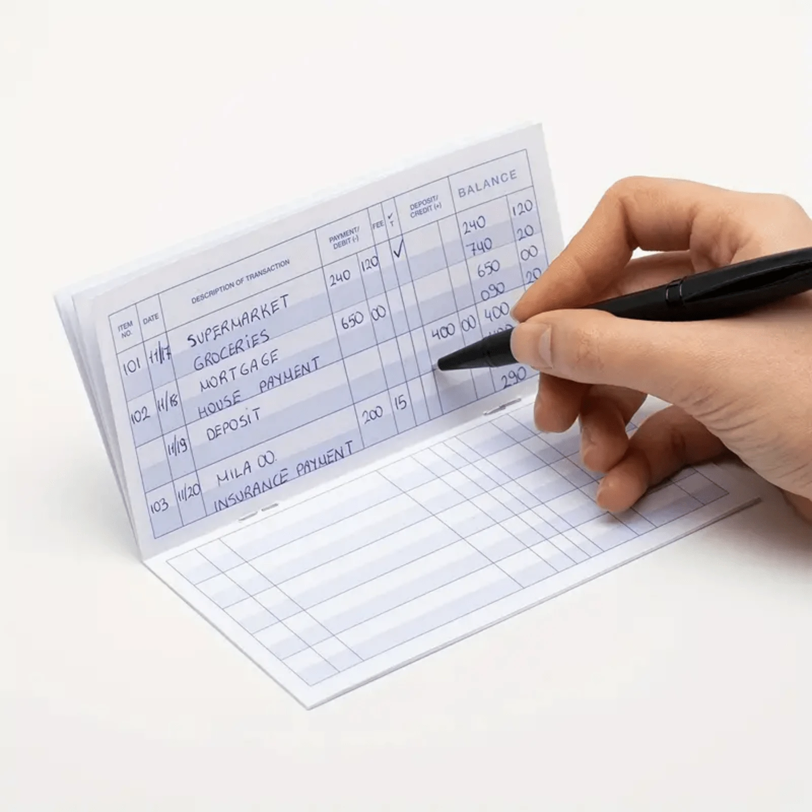 New Year, 10 PCS Larger Lines Check Registers For Personal Checkbook ...