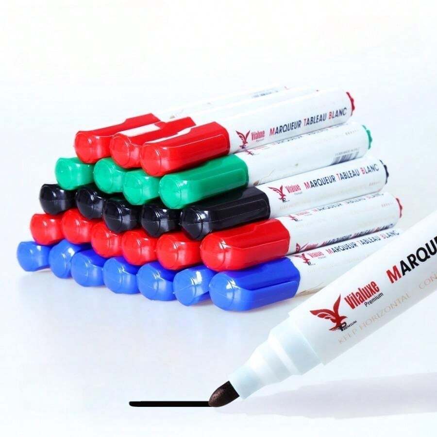 12pcs Black Oil-Based Marker Pens, High Capacity Multifunctional ...