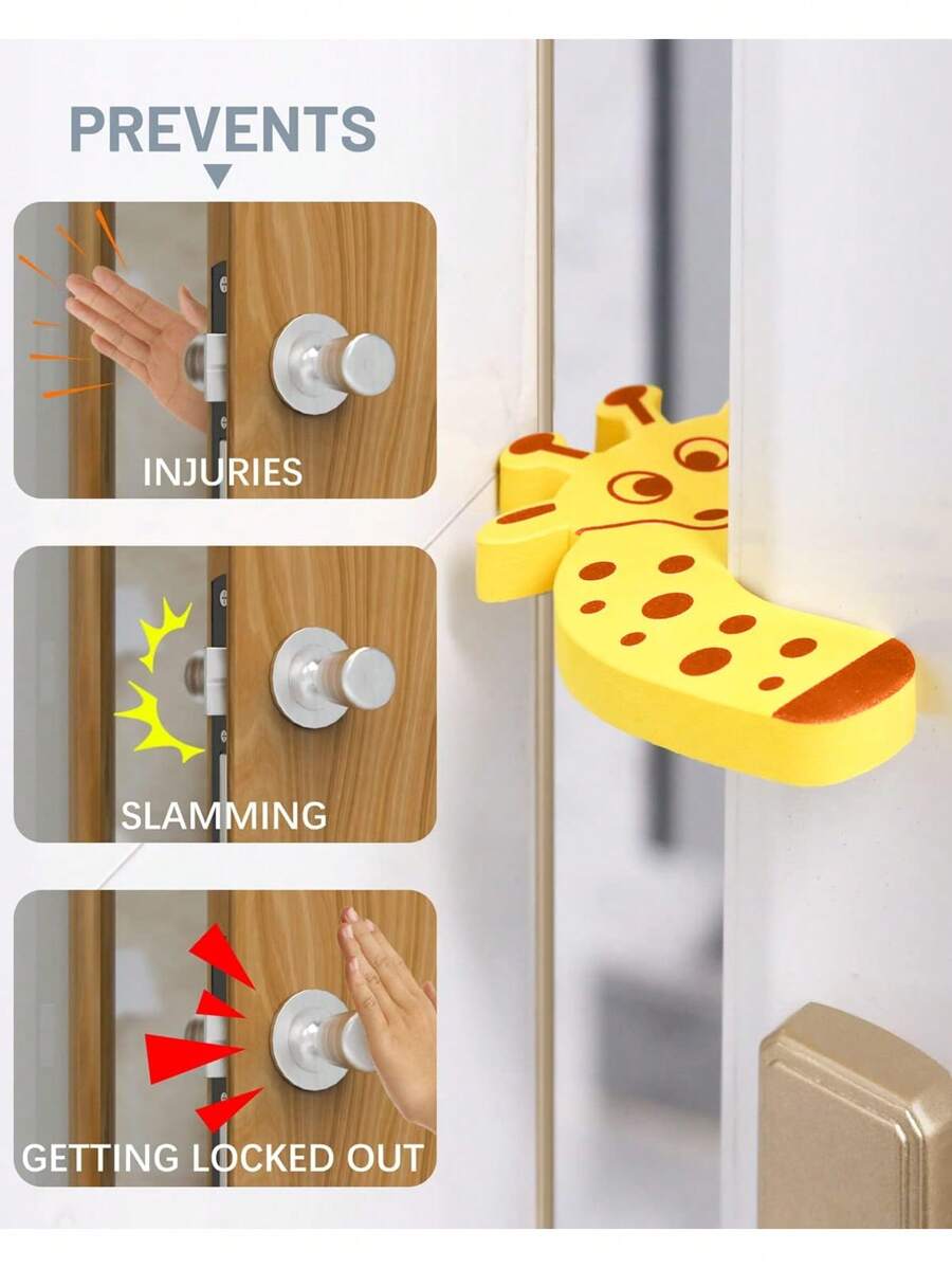 Door Pinch Guard And Door Slam Stopper. Use Safety Door Guard Made Of ...