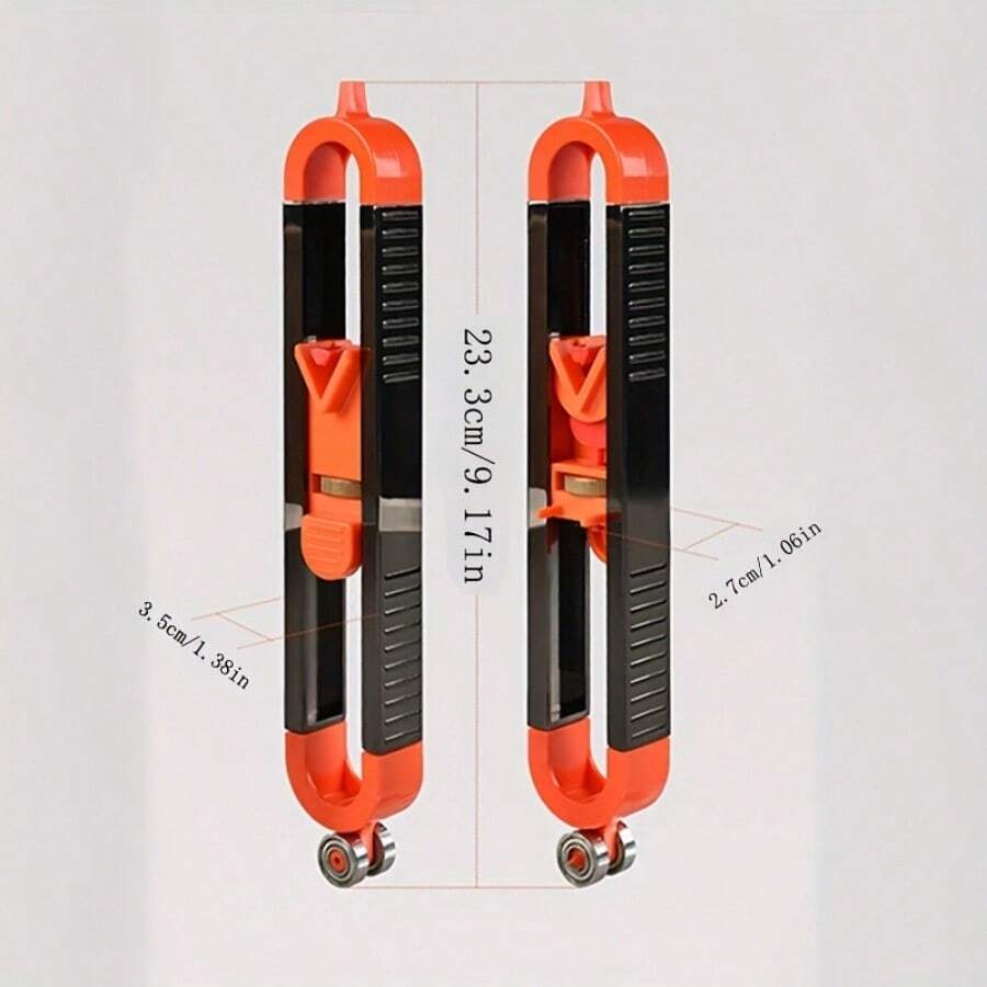 1pc Accurate Woodworking Measurement Tool Set - Profile Scribing Ruler ...