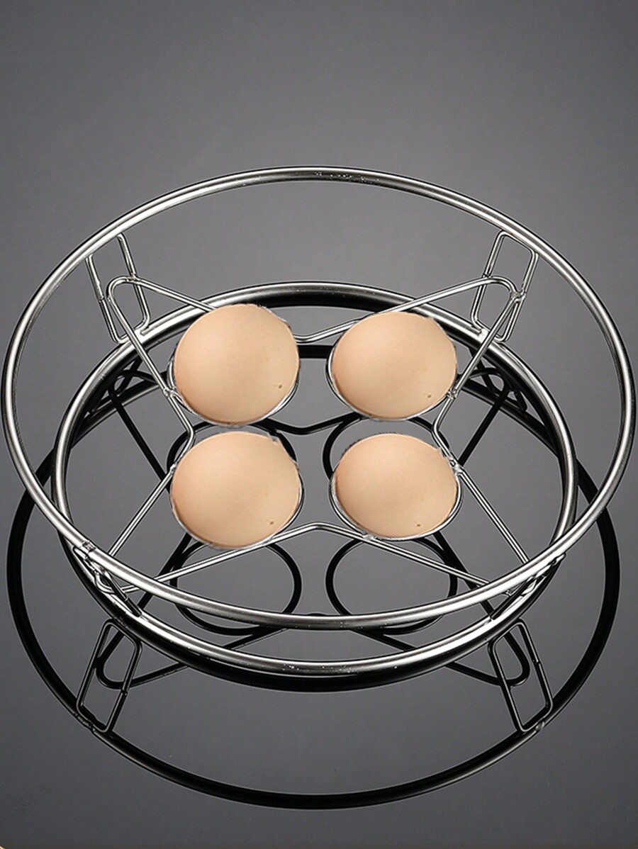 1pc Stainless Steel Steaming Rack For Home Use, High Feet Steamer ...