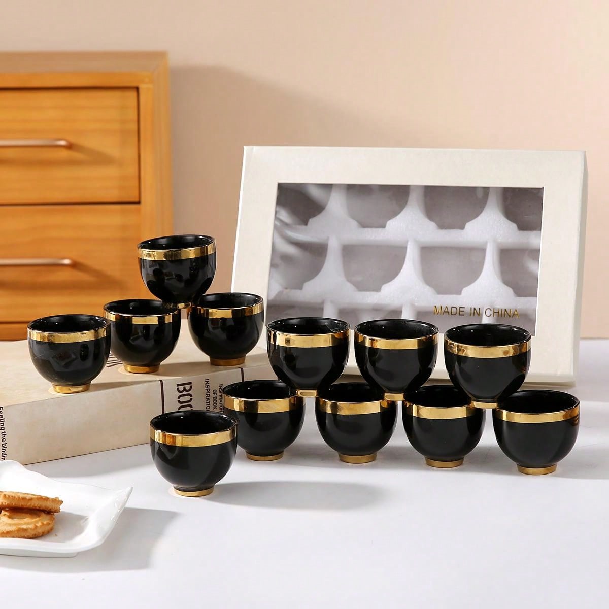 12pcs Rainbow Cups Set, Including Espresso Cups, Coffee Cups, Moon Cups ...