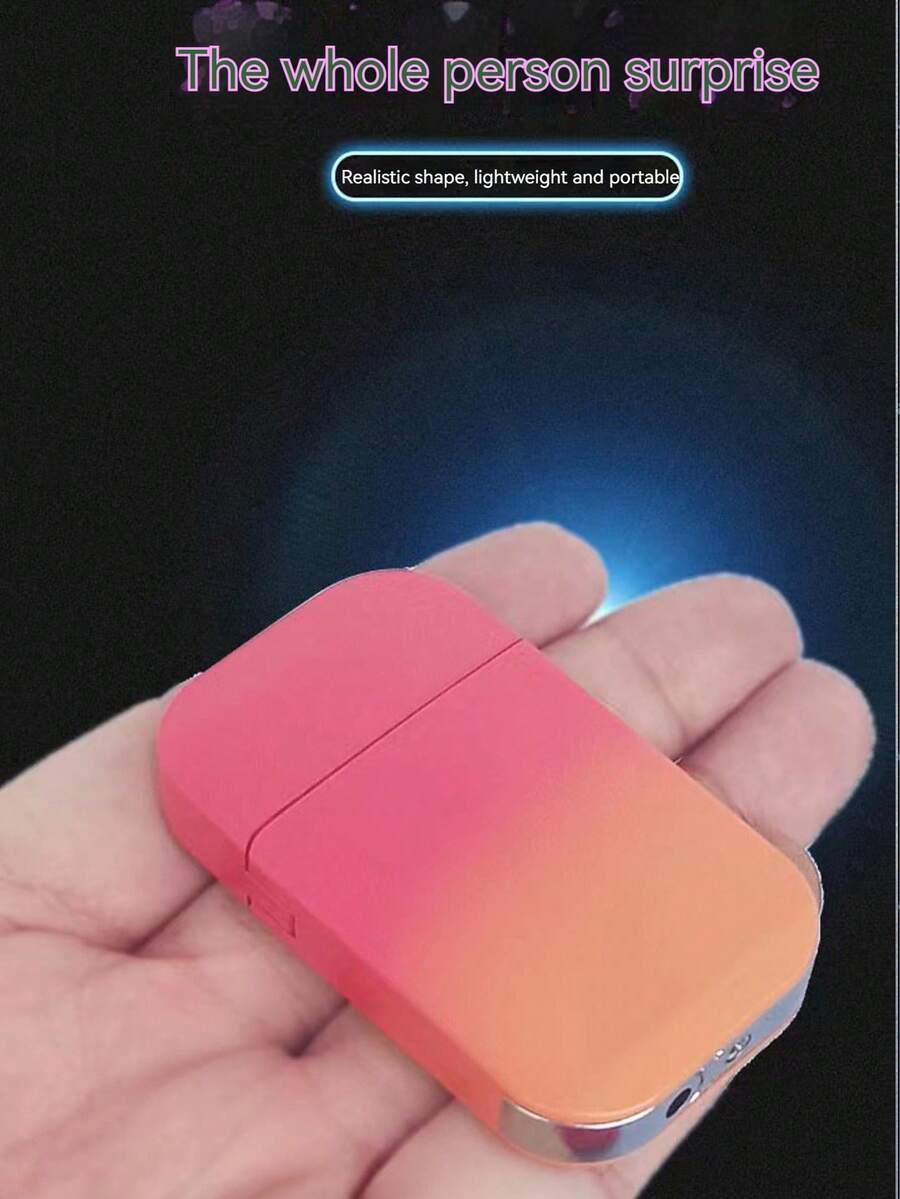 1pc Random Color Prank Shocking Toy Lighter, Anti-Lost Device, Funny ...