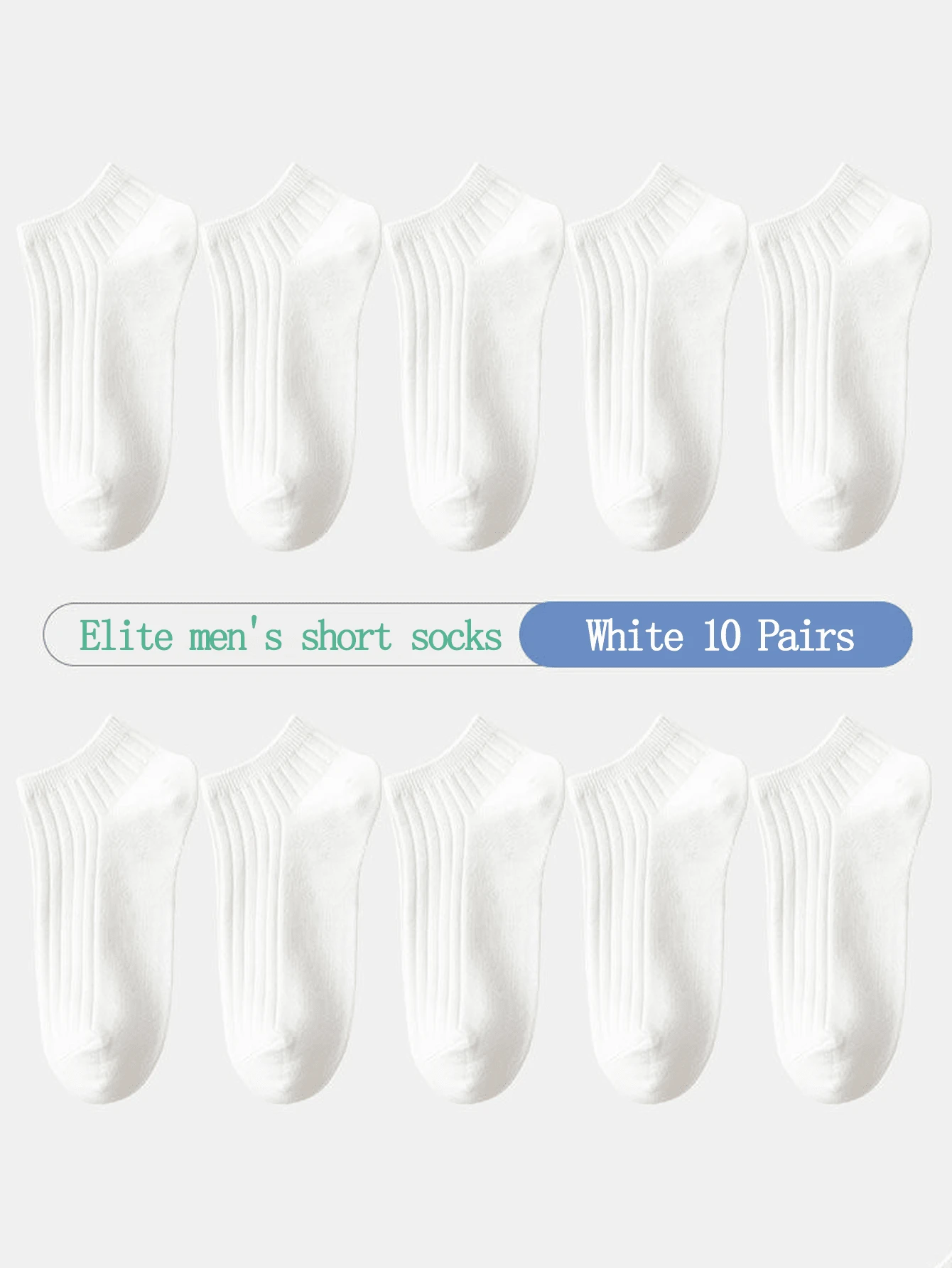 10 Pairs Of Men Spring Summer Thin New Style Quality Mono Color ...