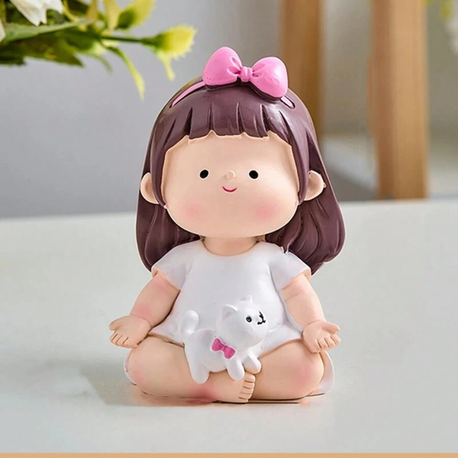 1pc Cute Mini Resin Yoga Girl Figurine (Model B108-C) For Gifting | SHEIN