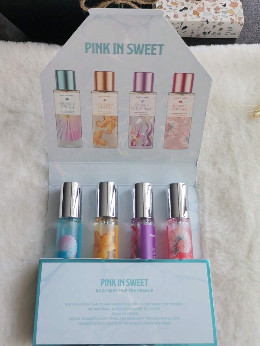 Set de Perfumen 4 x 20ML Diferentes Aromas Dulces Para Verano Fragancia ...