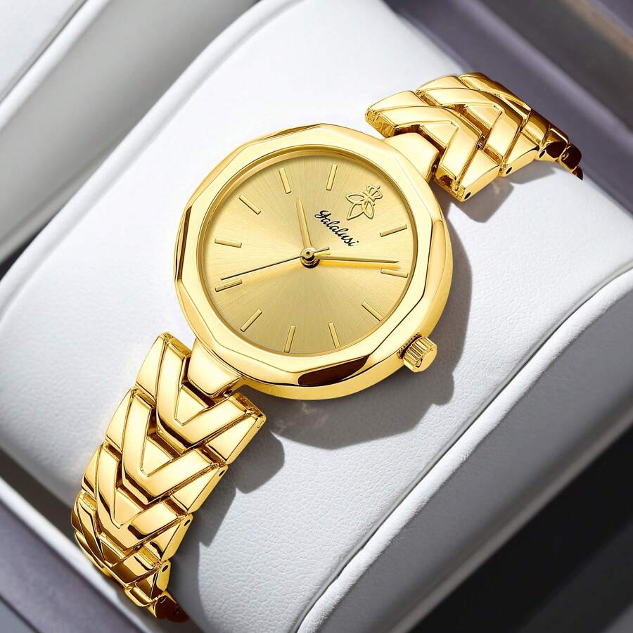 YaLaLuSi 1 Peça Relógio De Pulso De Quartzo Feminino Simples De Estilo ...