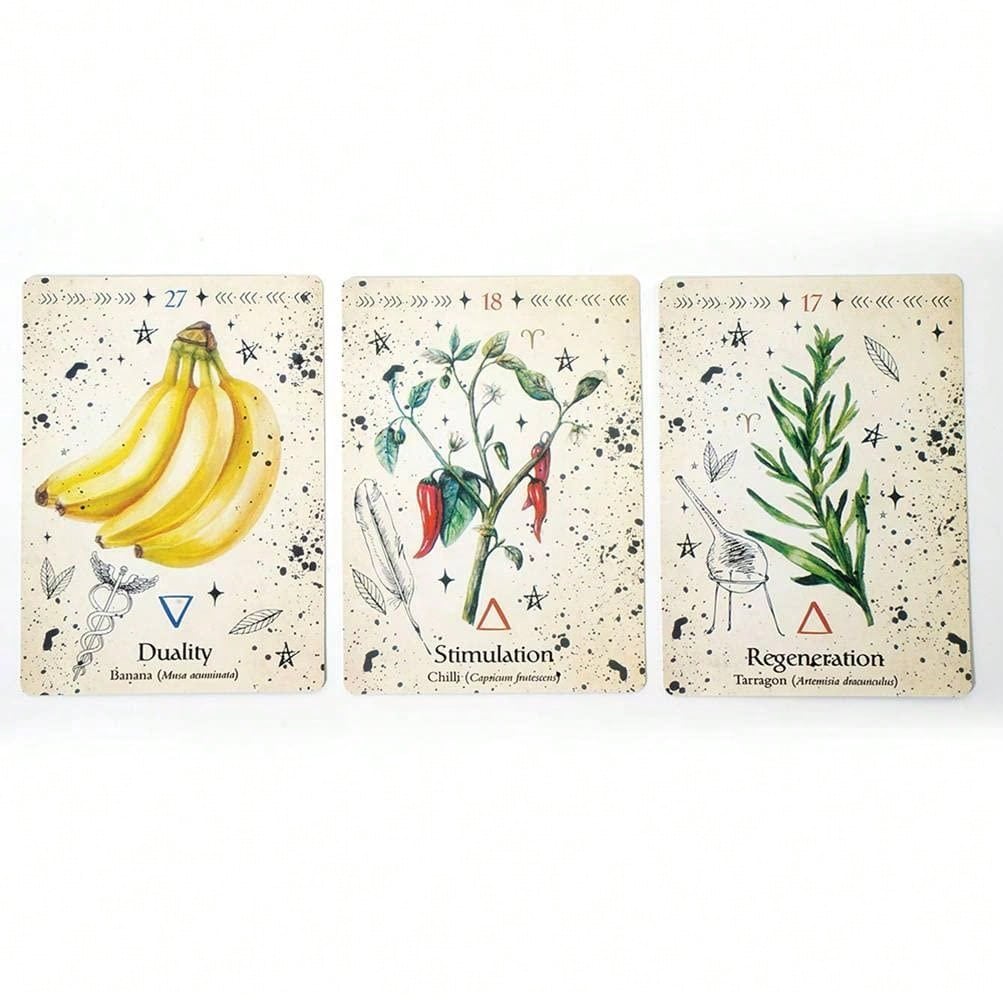 Green Oracle Cards Classic Design Set With 44 Cards And English ...