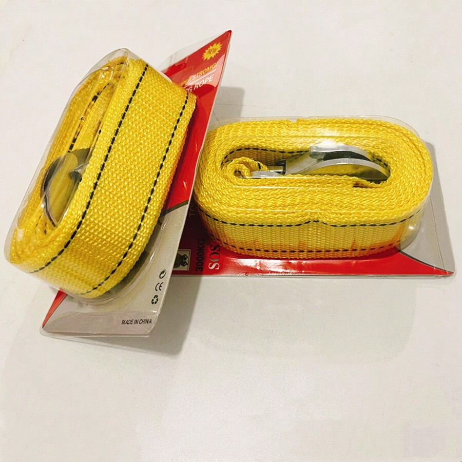 Nylon Double Flat Vehicle Towing Rope, Car Emergency Strong Trailer ...