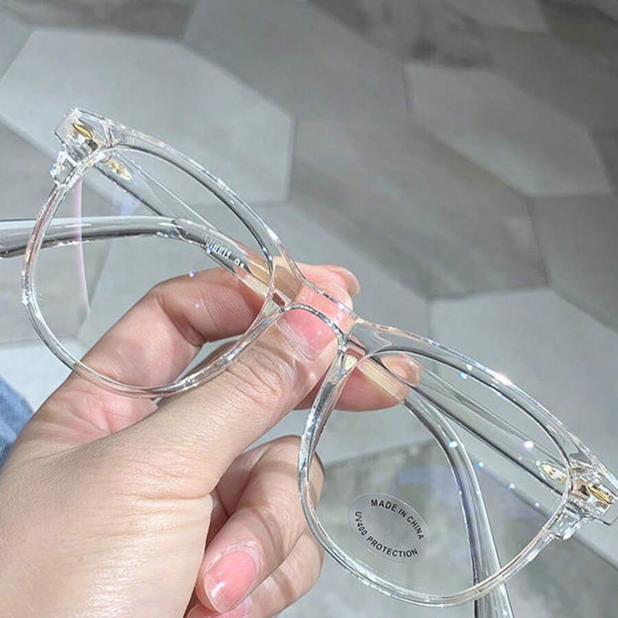 1Pc Ultra Lightweight Plain Lens Eyeglasses Frame For Girls Anti-Blue ...