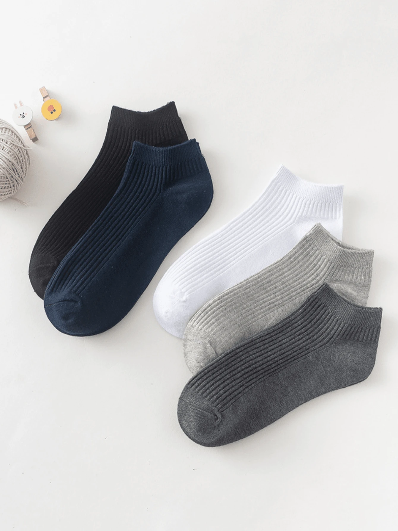 10 Pairs Of Men Spring Summer Thin New Style Quality Mono Color ...