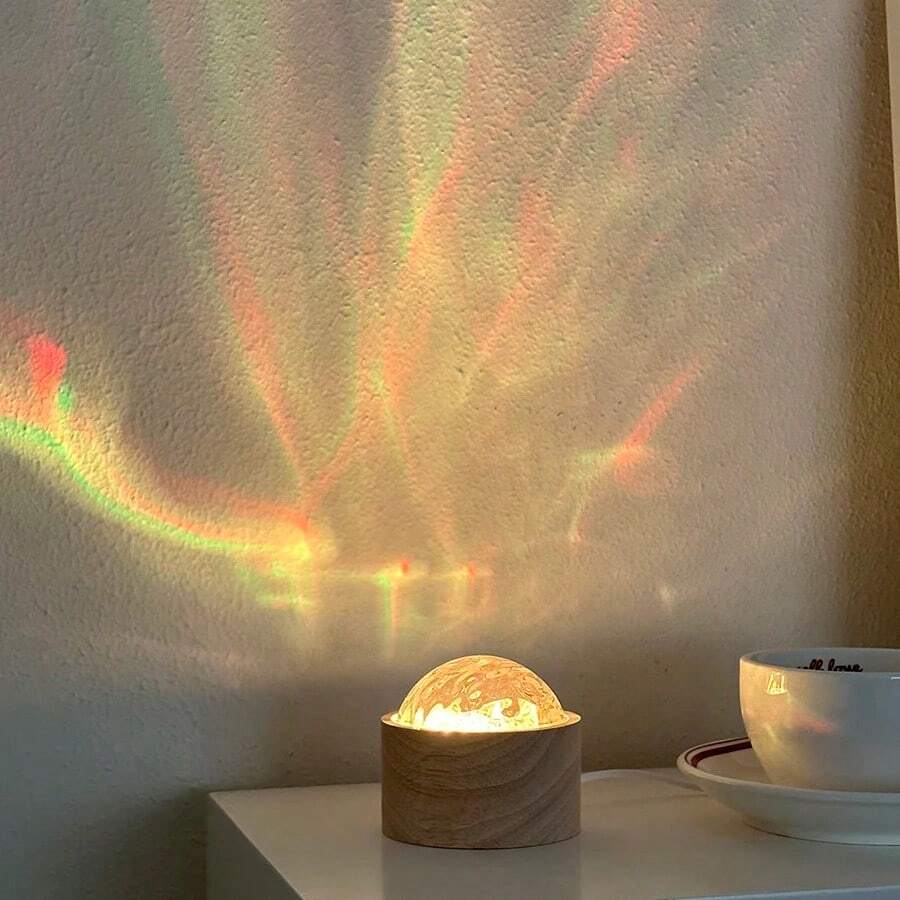 Water Wave Light Effect Night Light Dynamic Rotating Sunset Projection ...