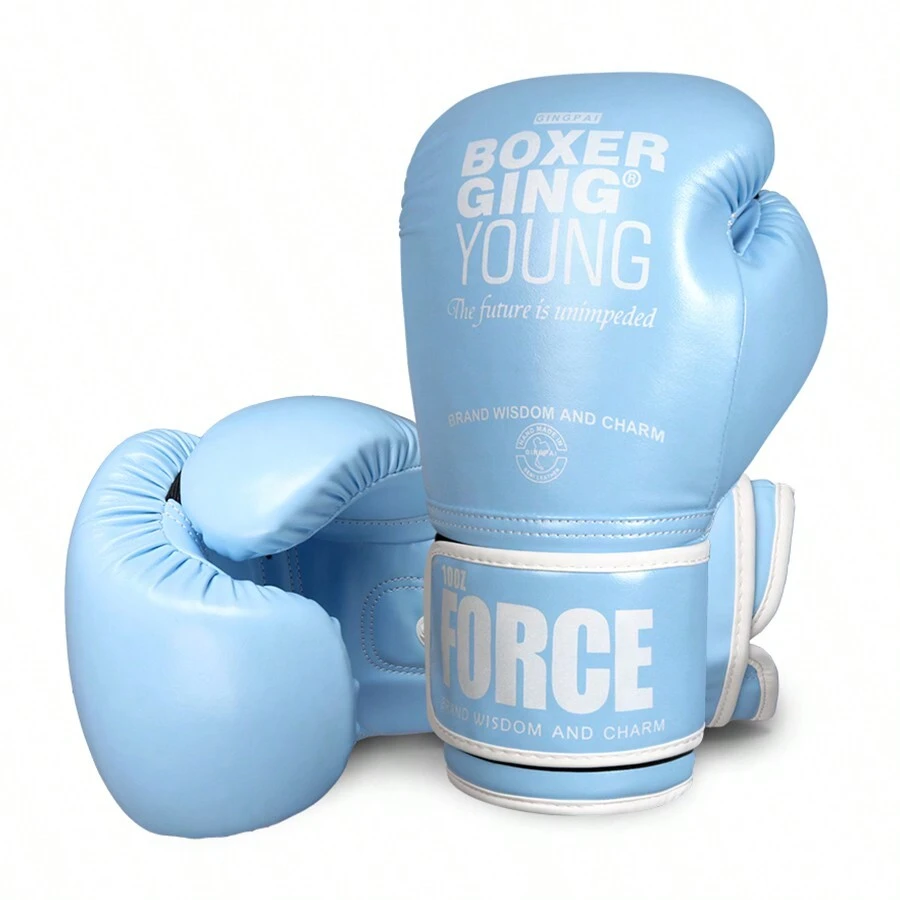 Light Blue Boxing Gloves For Kids, Women & Men, Suitable For Boxing ...