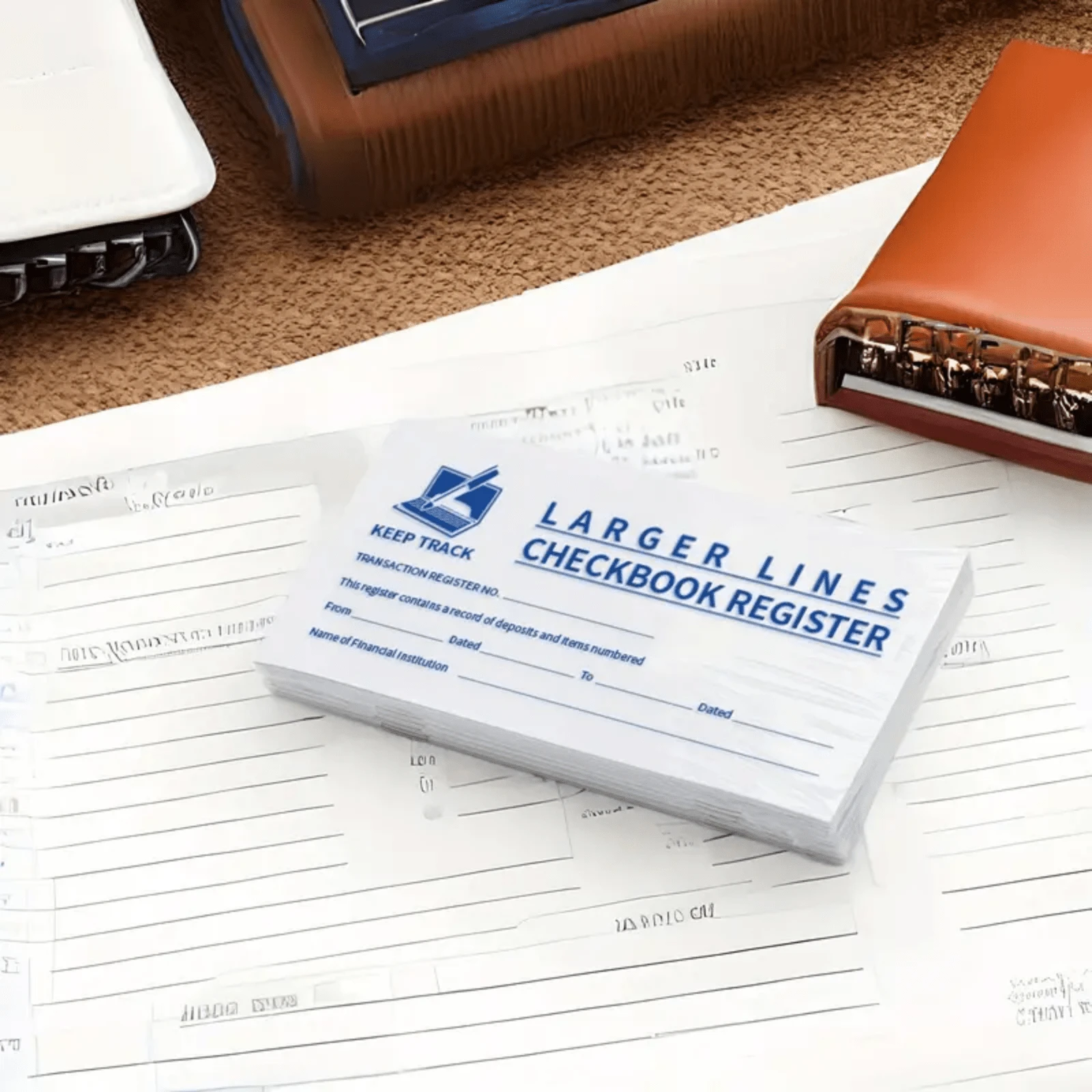 New Year, 10 PCS Larger Lines Check Registers For Personal Checkbook ...