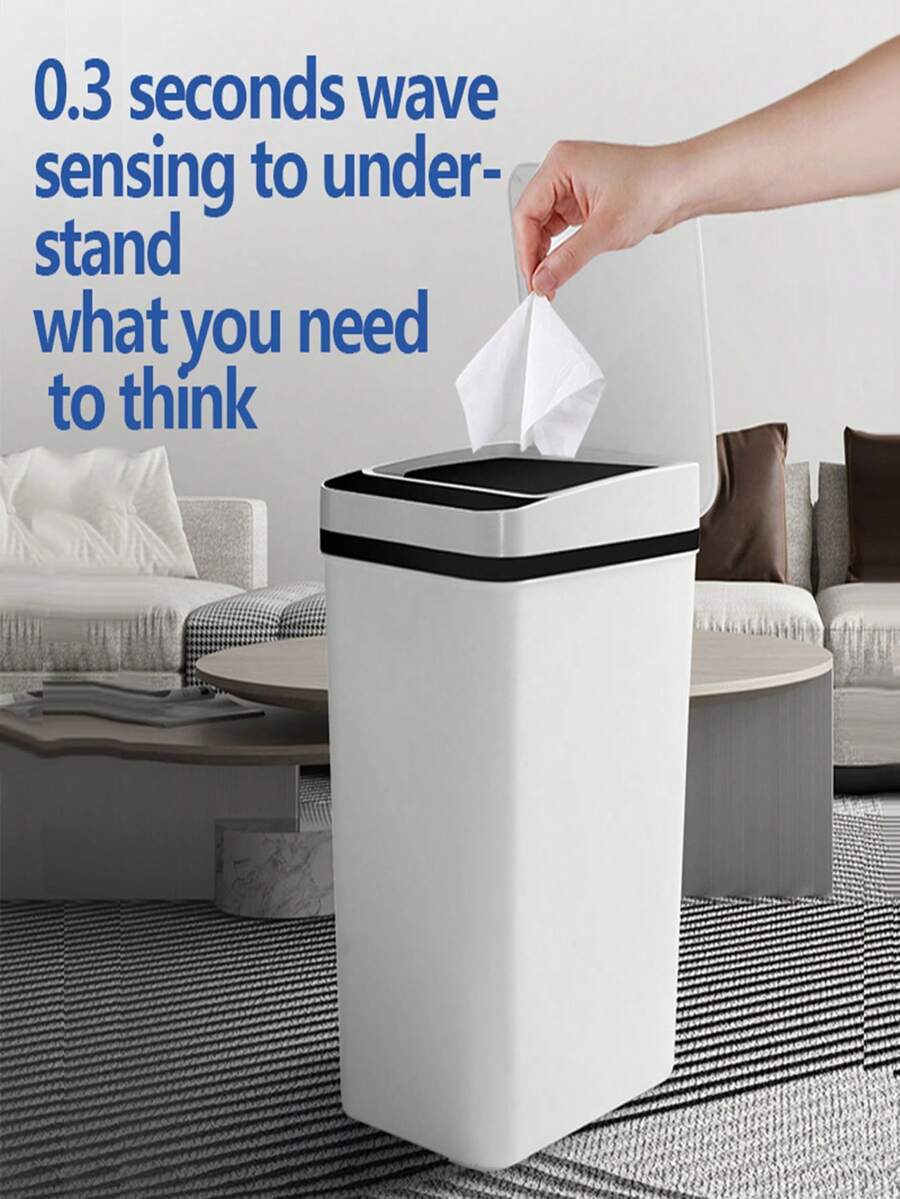 Smart Sensor Trash Can, 3 Gallon/12l Automatic Open Lid With Button ...