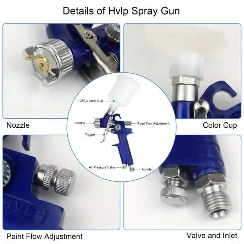 Car Furniture Small Area Repair Gun, H2000 Small Repair Paint Spray Gun ...