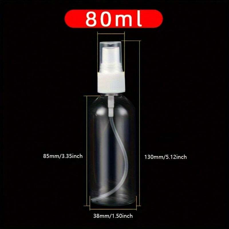 4pcs Spray Bottles Plastic Alcohol Atomizer, Portable Leakproof Perfume ...