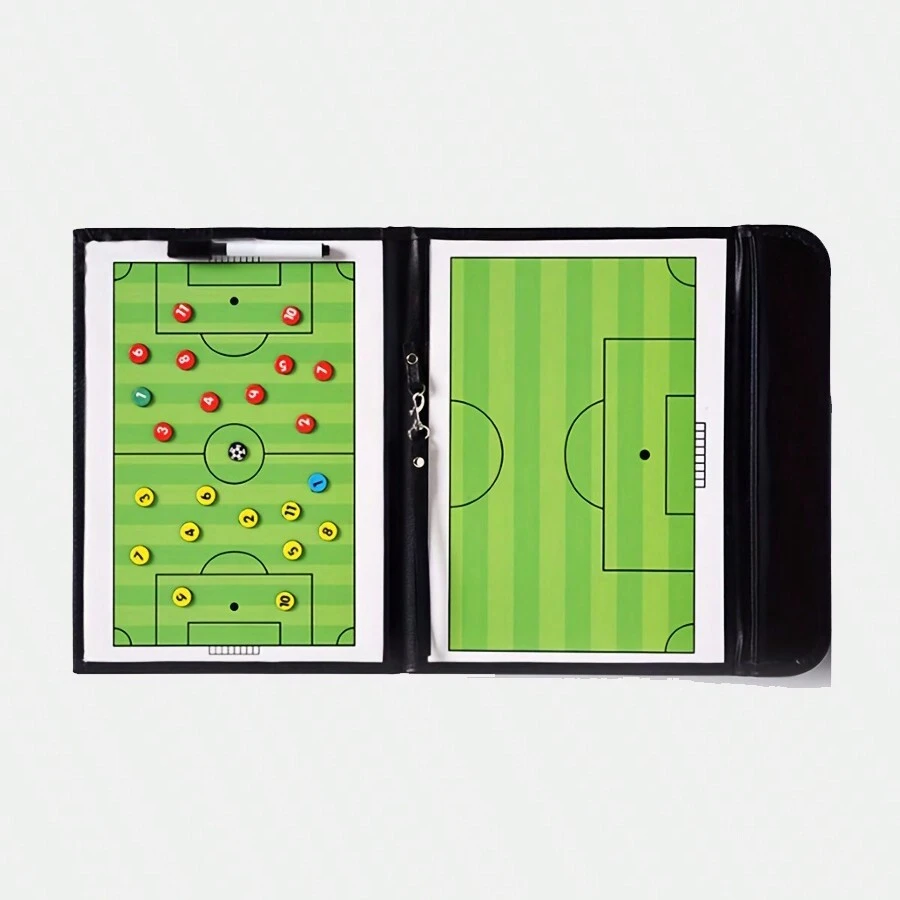 1pc Leather Soccer Tactics Board Tactical Board Game Teaching Board ...