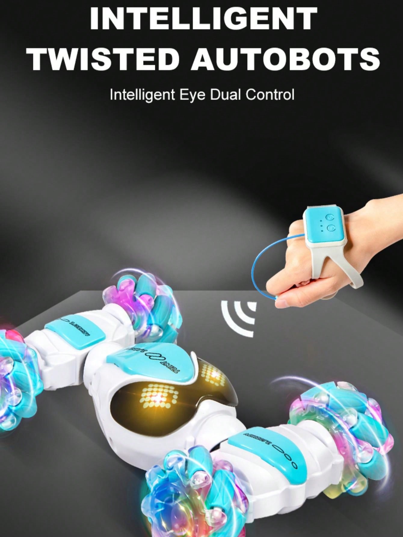 1pc Gesture Controlled Four-Wheel Drive Toy Car With Eye Lights And ...