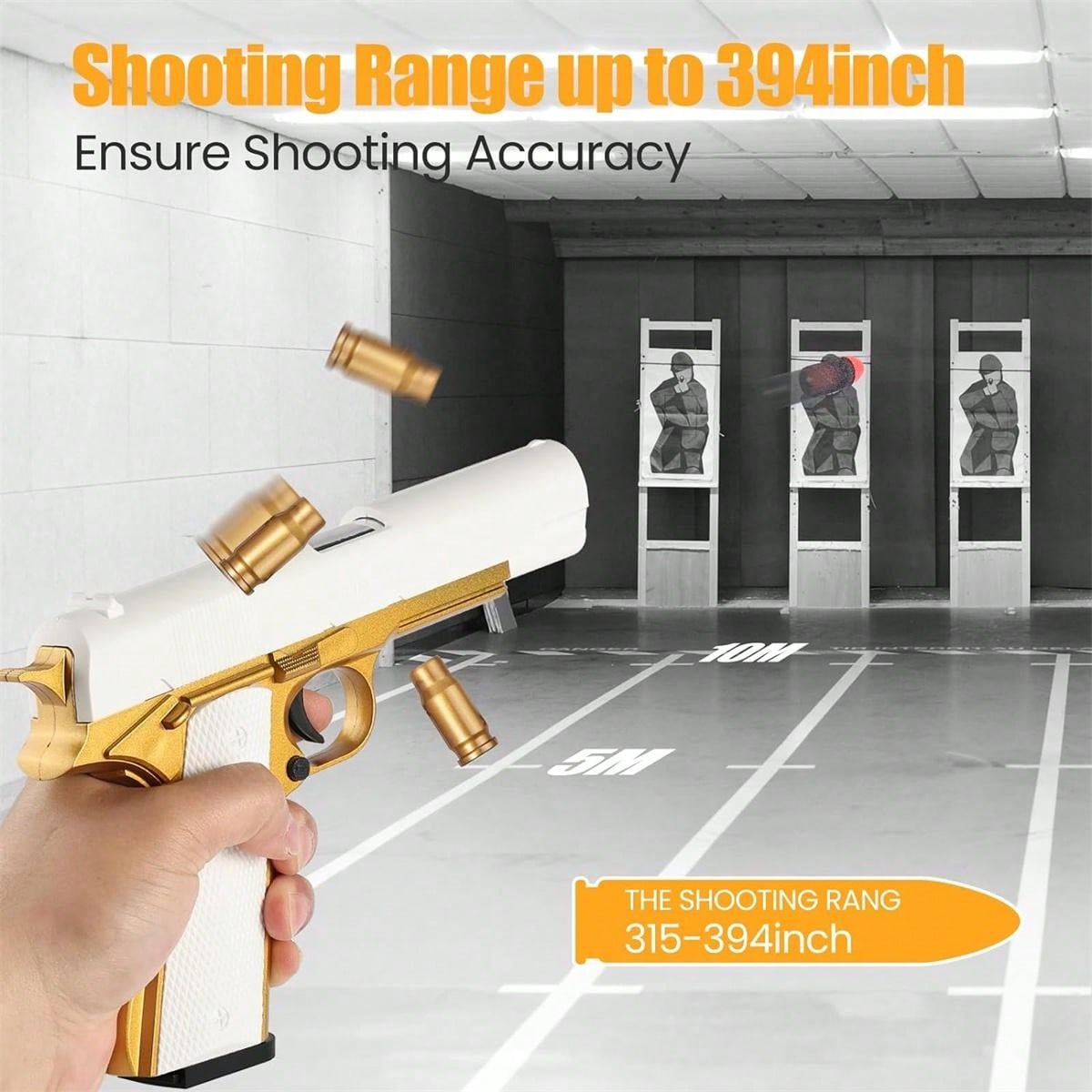 1pc Soft Bullet Toy Gun - Replica Gun Bullet Toy Gun With Ejection ...