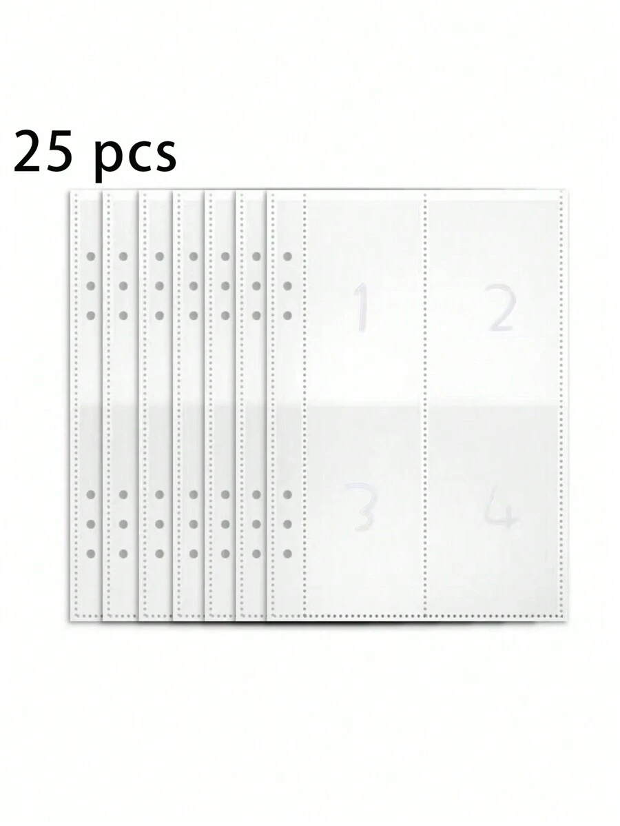 A5 Four-Square Grids Card Cover 25 Sheets(Set), Printed With Numbers 1 ...