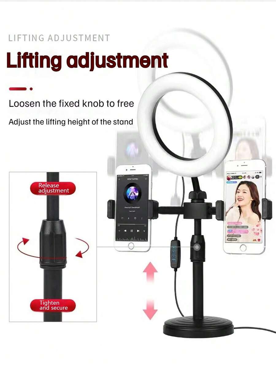 Mobile Phone LED Fill Light For Live Streaming, Selfies, USB Charging ...