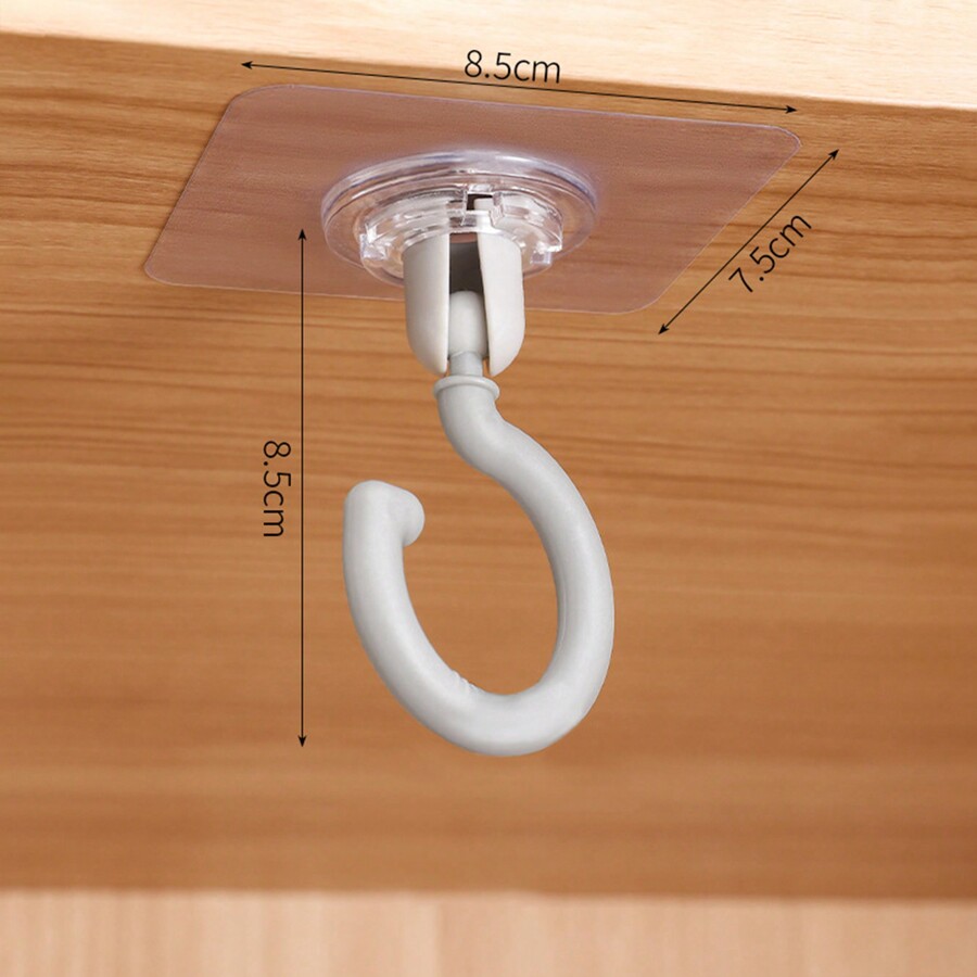 1pc Ceiling-Mounted Rotating Hook, Suitable For Ceiling Hooks, No Holes ...