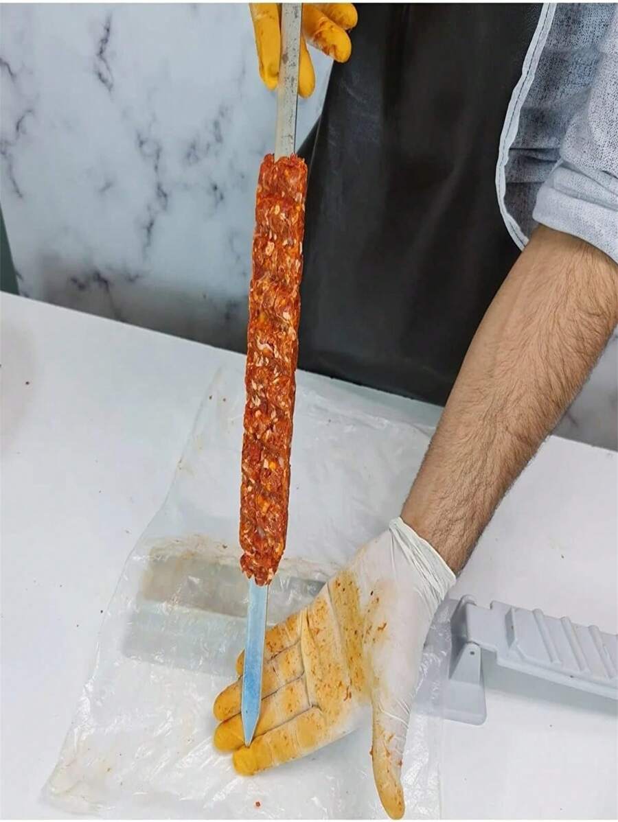 1pc Bbq Skewer Mold, Single Row Skewer Making Machine, Barbecue Skewer ...