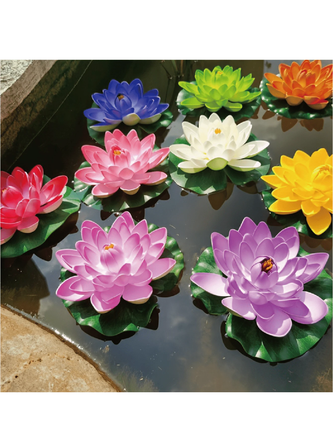 1pc Artificial Lotus 11 Inch Lotus Leaf Water Lily Fake Lotus Dance ...