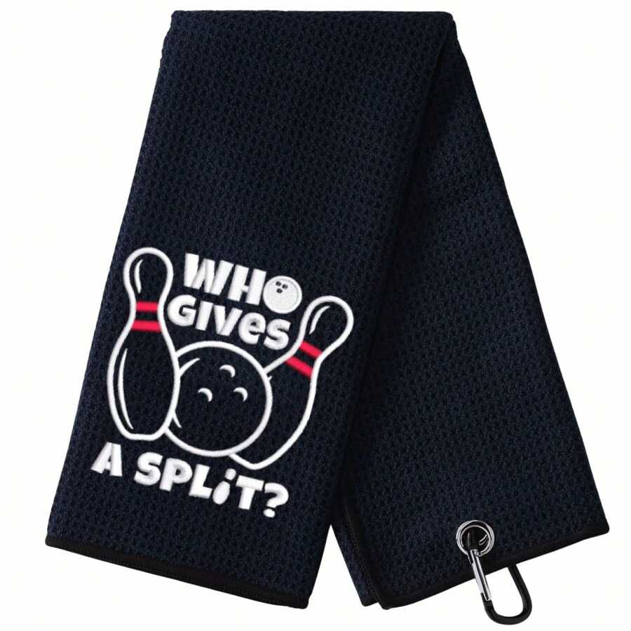 Bowling Towel | Who Gives A Split Bowling Towel | Funny Bowling Towel ...