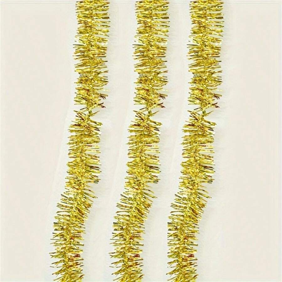 3pcs Mardi Gras Wire Garland Decoration Green Purple And Golden Wire ...