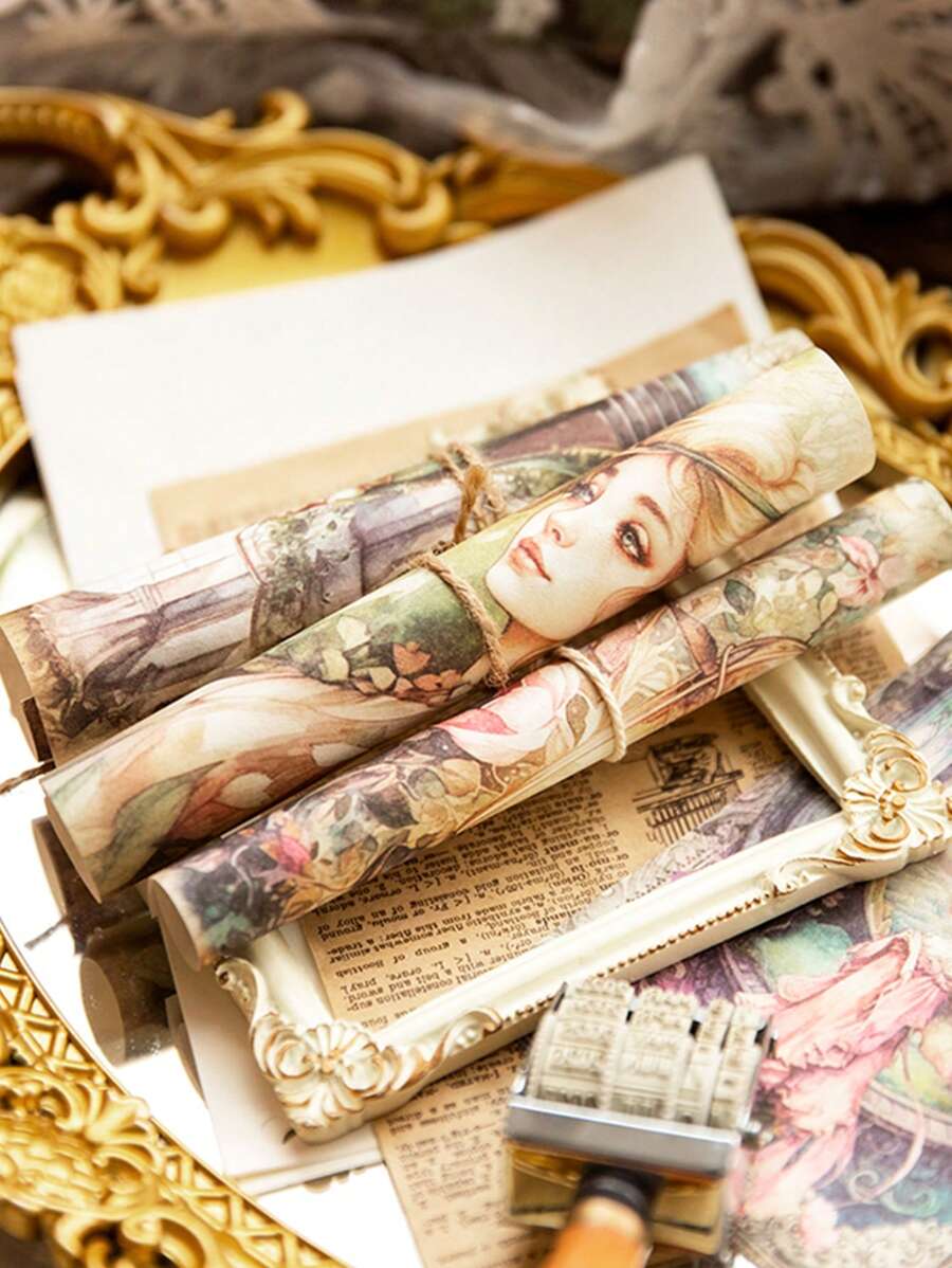 36pcs/Book Vintage Style Scrapbooking Paper, Sunflower Themed Scrapbook ...