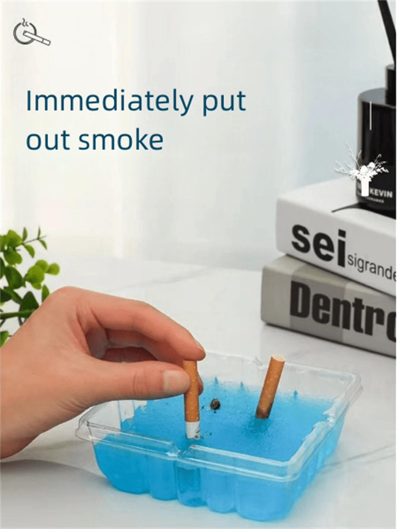 Disposable Ashtray With Sand, Portable Ashtray With Anti-Fly Ash, Soot ...