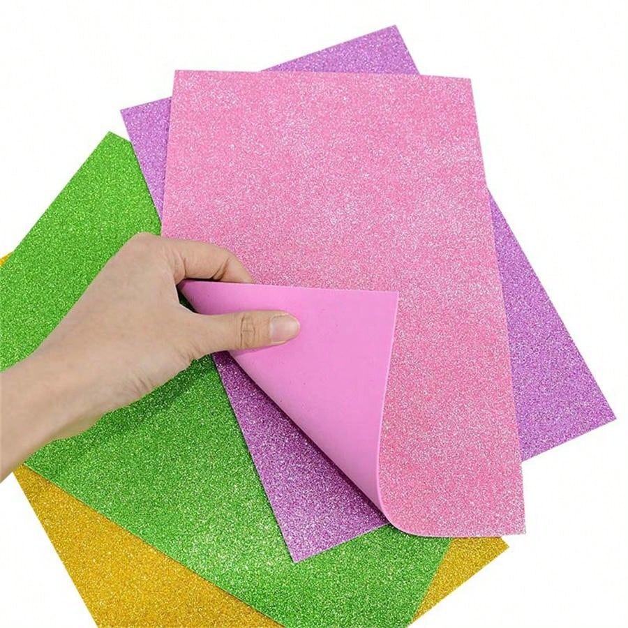 10 Feuilles 20 * 30cm Papier Mousse Pailleté, Papier Brillant Pour L ...