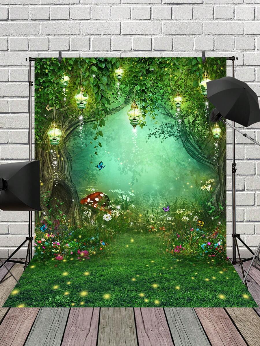 1pc 180*240cm Spring Fairy Forest & Butterfly Wedding Theme Party ...
