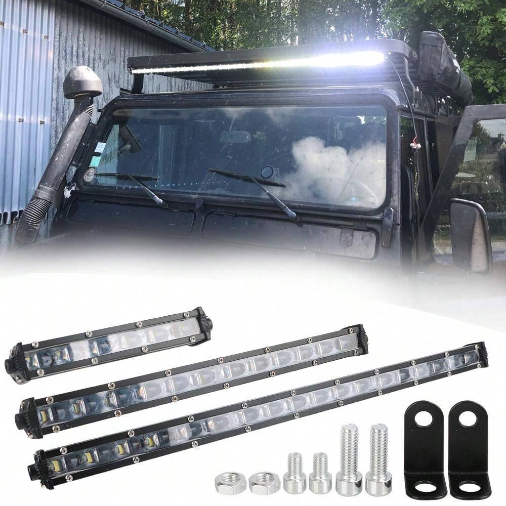24V 12V Car Roof Ceiling Light Motorcycle Spotlight LED Bar Ultra Slim ...