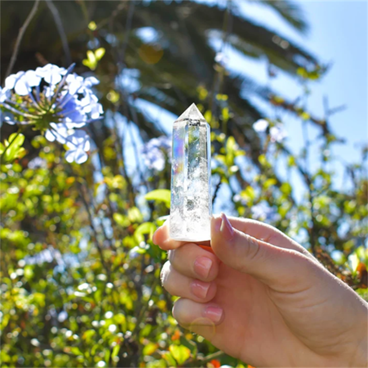 1pc 3''+ Natural Clear Quartz Crystal Point, Quartz Crystal Tower ...