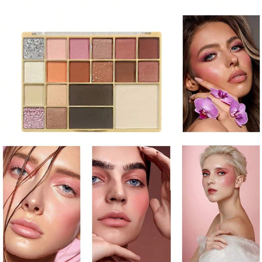 Makeup Dance Performance Cosmetic Set 19 Colors Ice Cream Highlighter ...