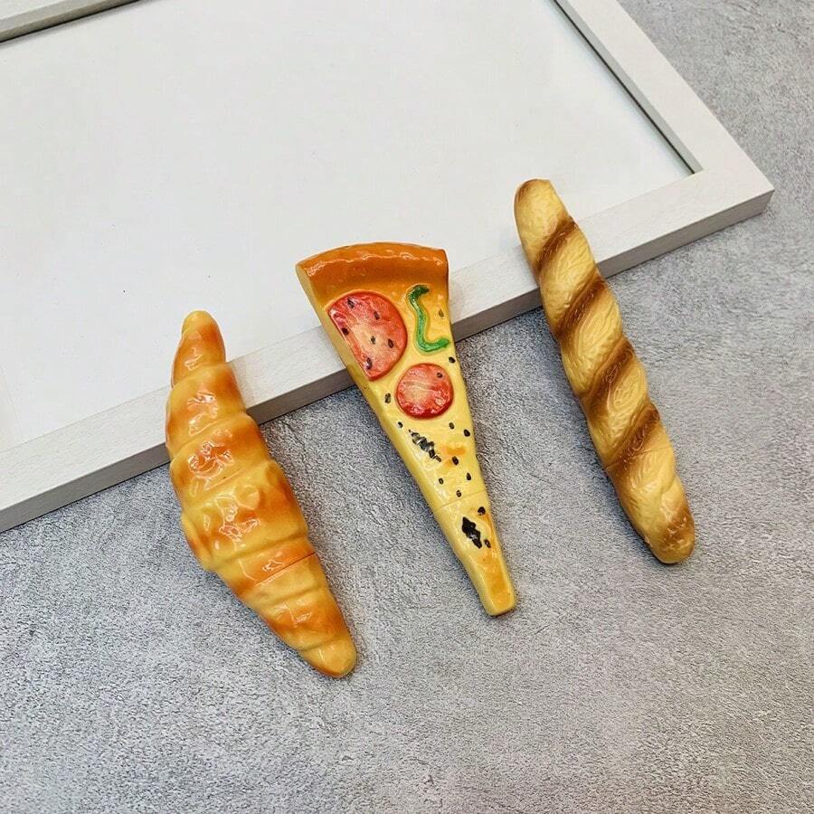 3 Imitation Bread, Pizza, Horn Ballpoint Pen, Craft Pen, Ballpoint Pen ...