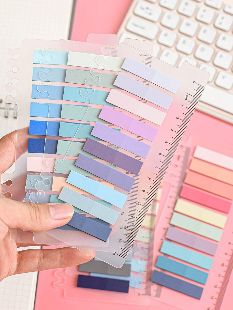 1200 Sheets Of 6 Types Of Pet Sticky Notes, Simple Colors, Student ...