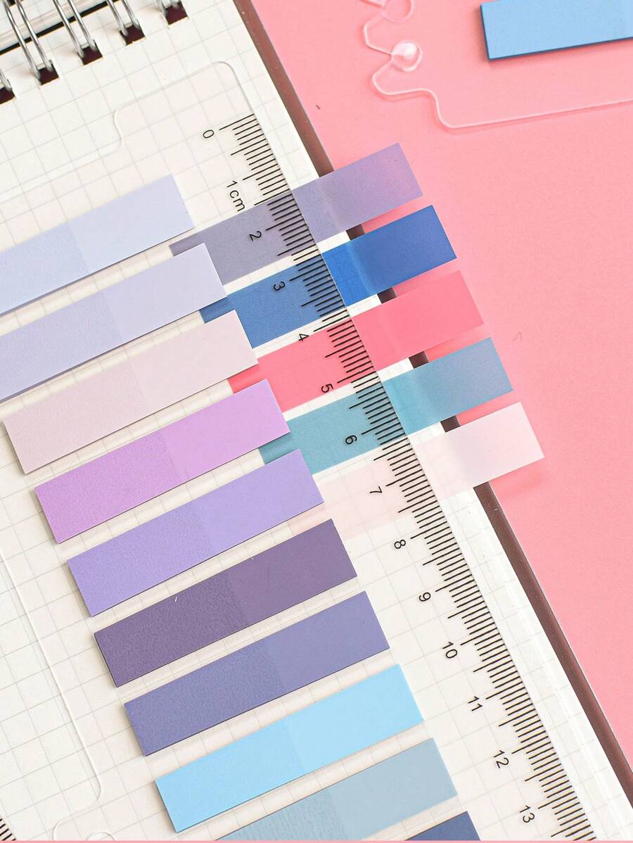 1200 Sheets Of 6 Types Of Pet Sticky Notes, Simple Colors, Student ...