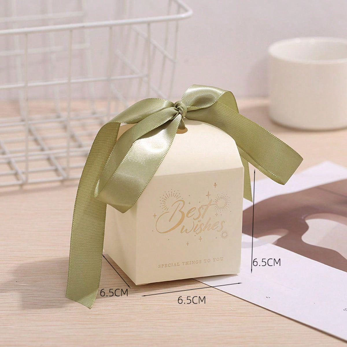 10pcs Wedding Party Favor Candy Box, Chocolate Decorative Paper Box ...