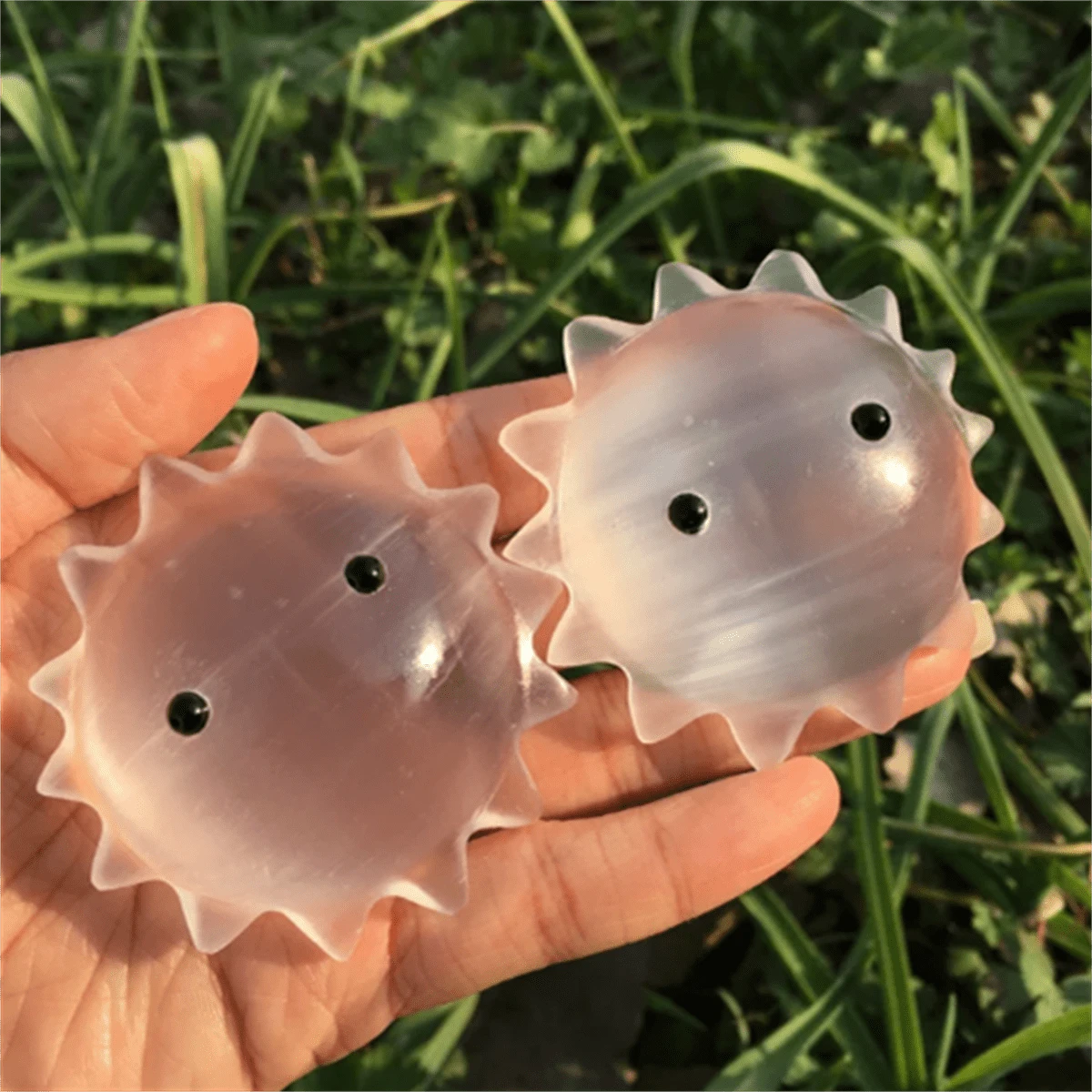 1pc Natural Selenite Sun/Cloud, Quartz Sun, Crystal Cloud, Crystal ...