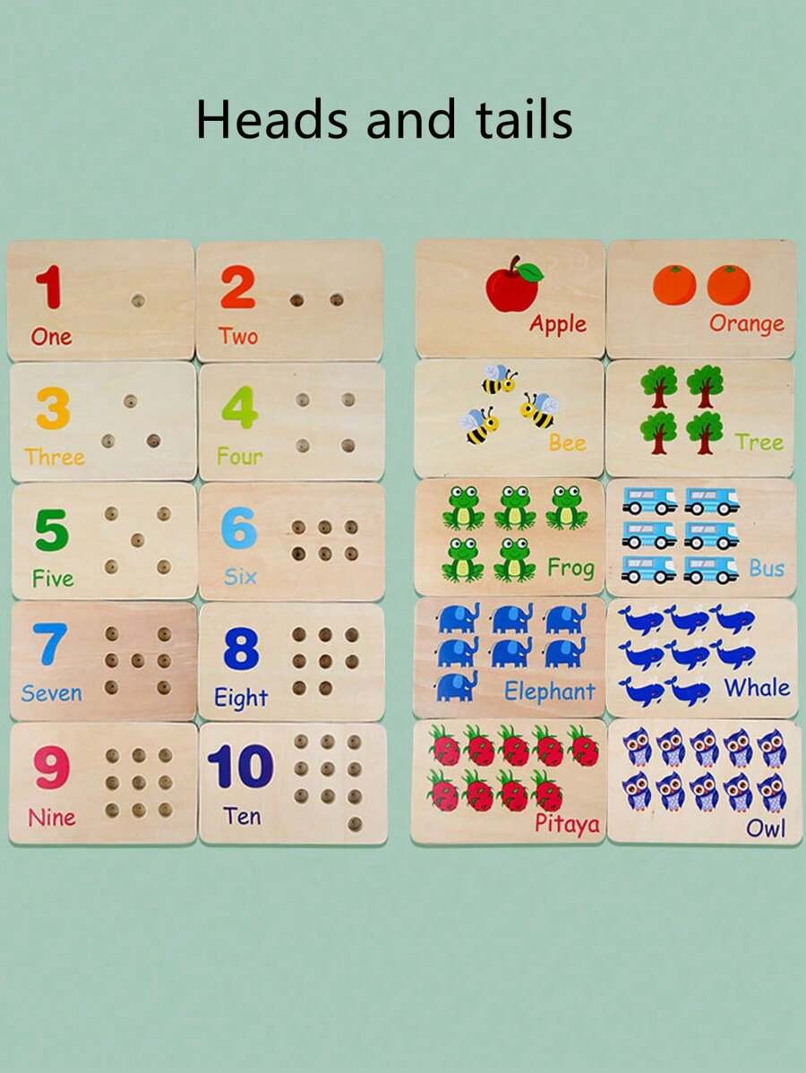 Math Enlightenment Toy For Children, Insert Sticks To Match Numbers And ...