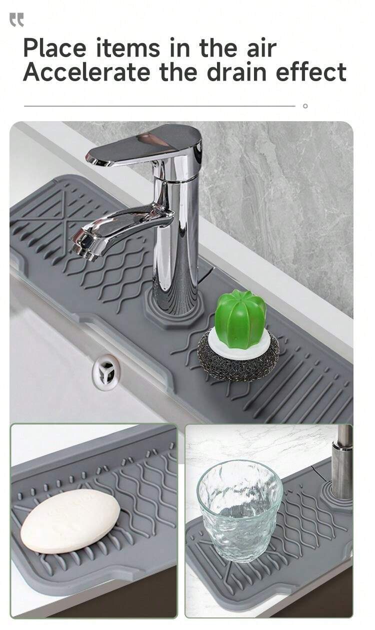 Cross-Border New Arrival 43cm Thick Slope Silicone Sink Splash Guard ...